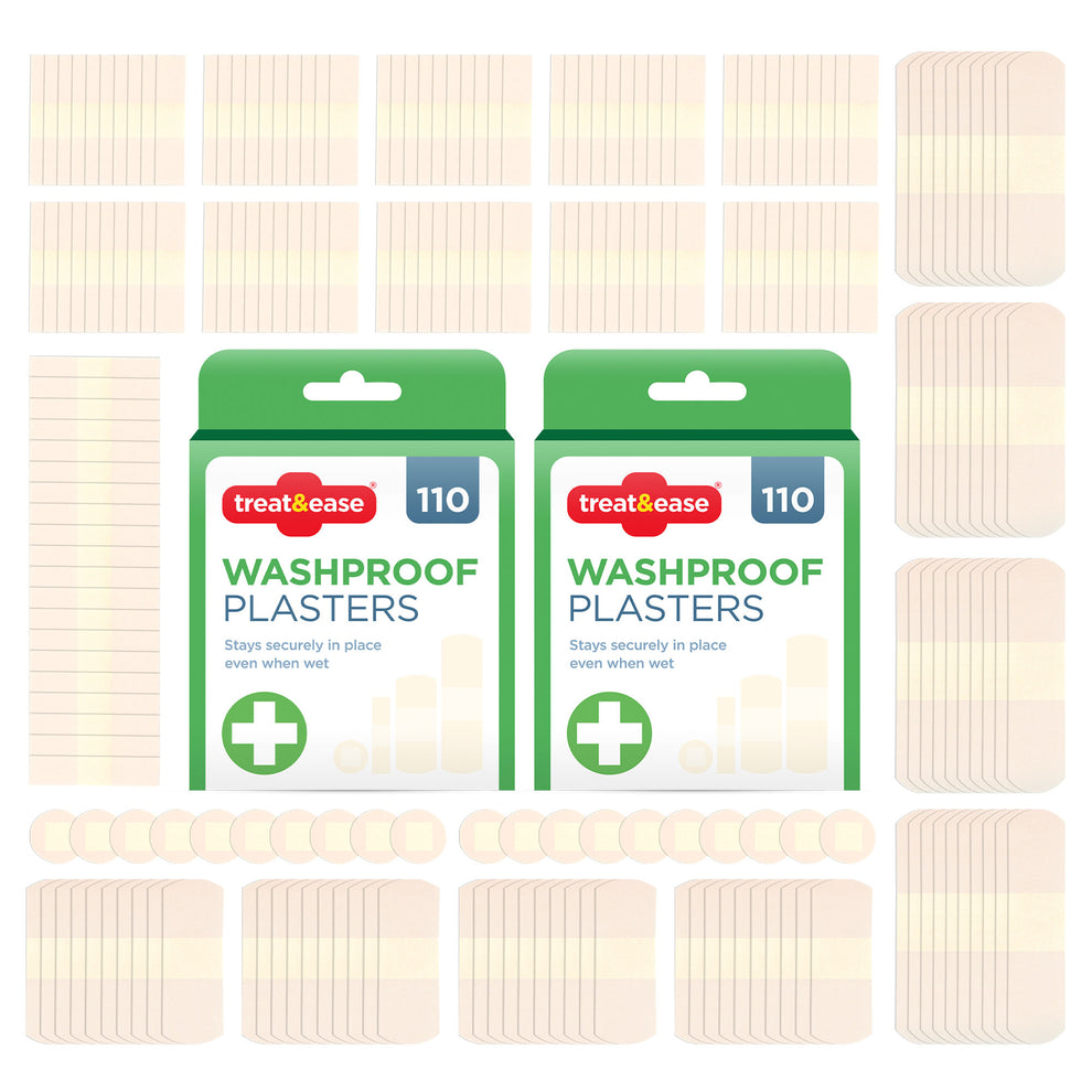 Waterproof Washproof Plasters | Assorted First Aid Strips for Kids & A ...
