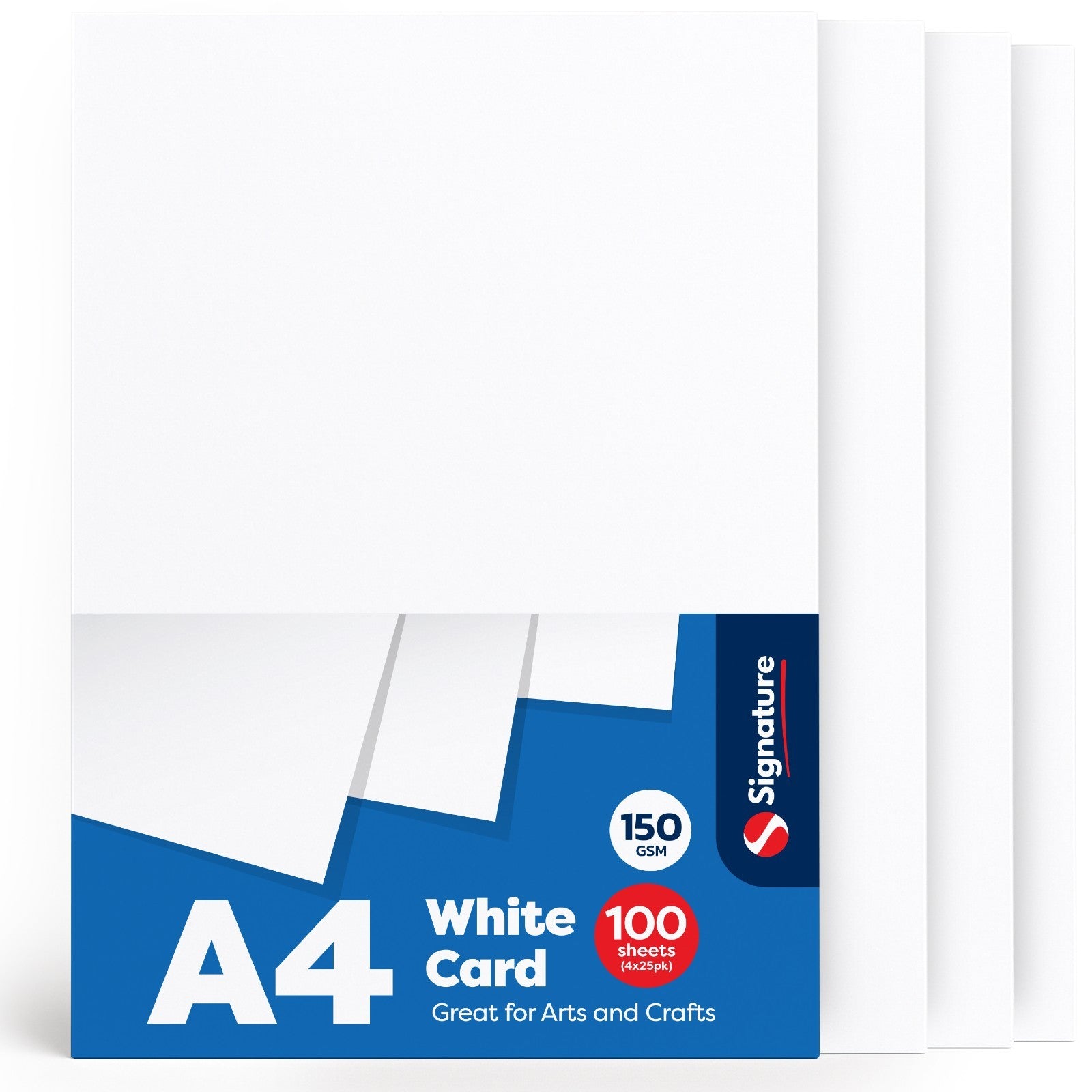 A4 White Card 150gsm | Thick Printer Paper Sheets for Craft & Projects ...